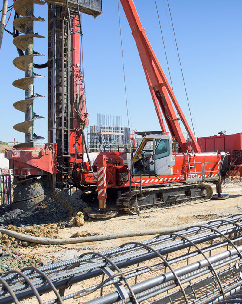 LDA bored piles, a deep foundation process Soletanche Bachy