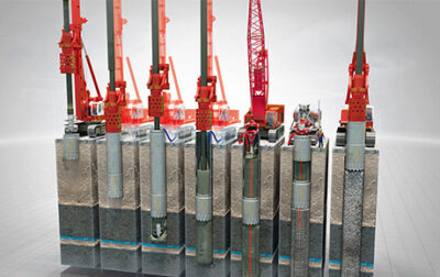 LDA bored piles, a deep foundation process Soletanche Bachy