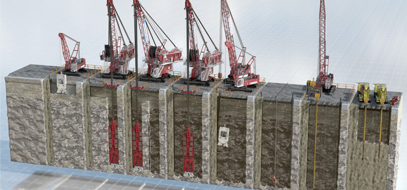 La paroi moulée, une technique de fondations et soutènement