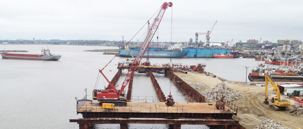 Muelle C+D, port of Montevideo - Soletanche Bachy