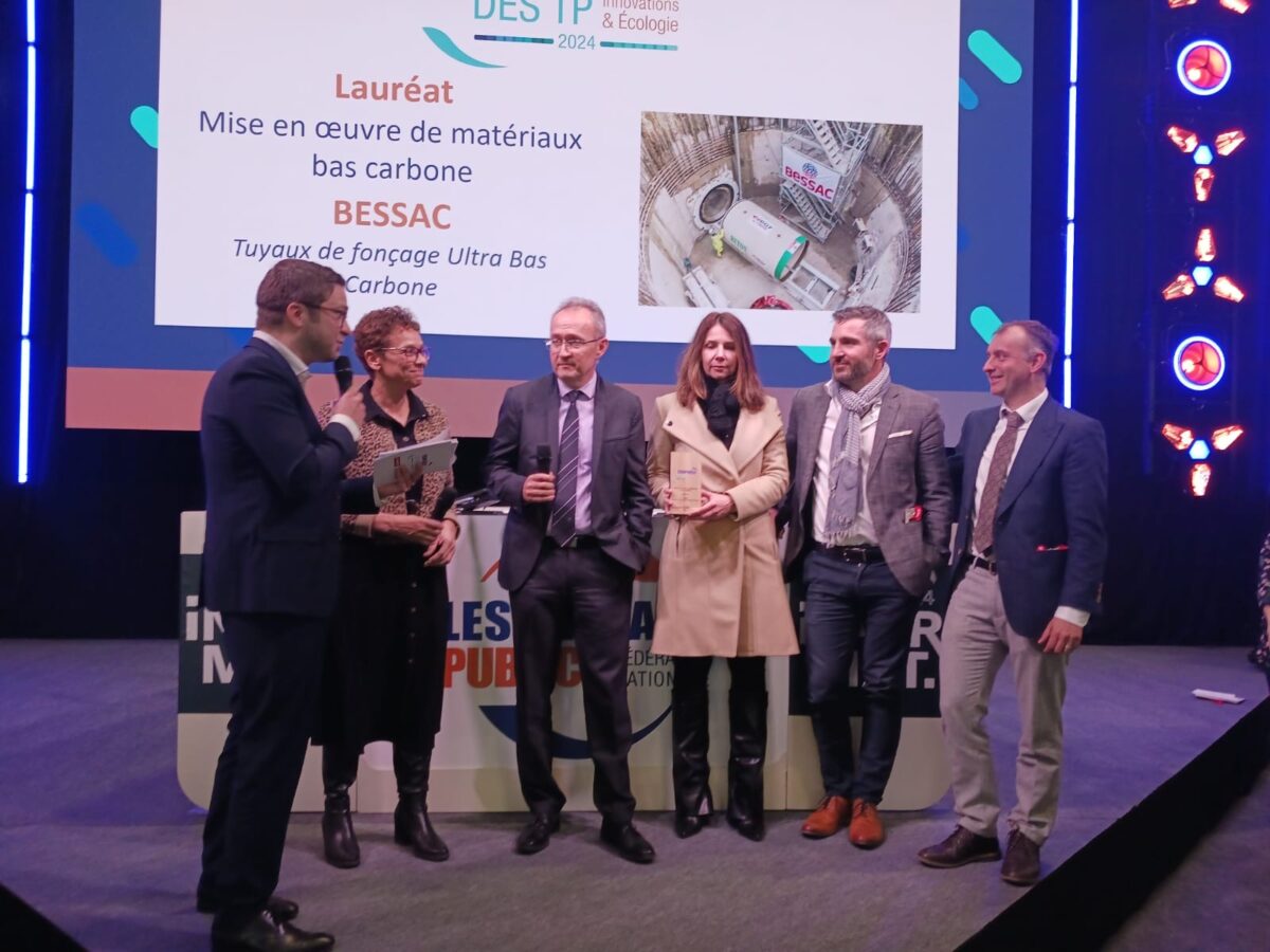 Bessac rewarded: the 1st EXEGY ultra-low-carbon microtunnel