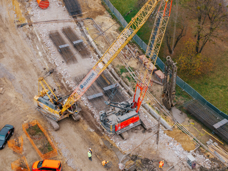 La paroi moulée, une technique de fondations et soutènement
